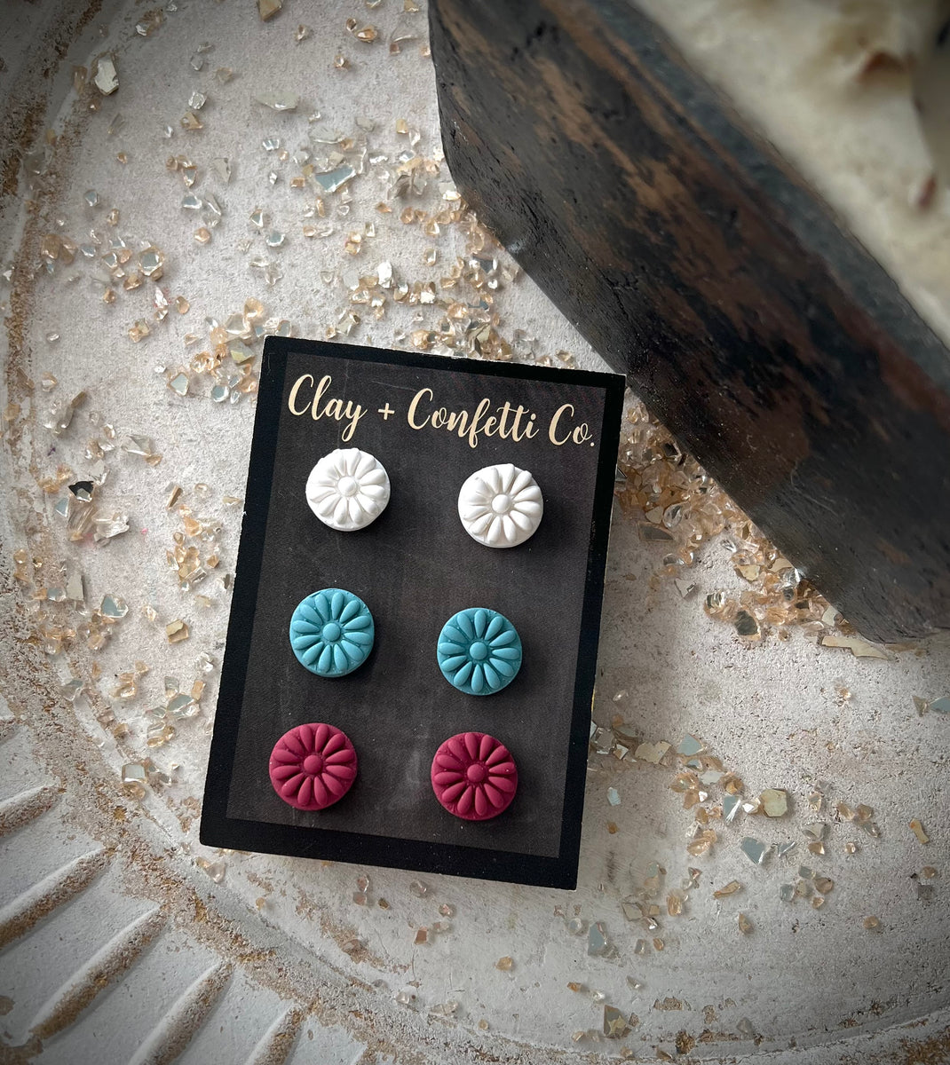 Lauren stud pack – Clay+ConfettiCo