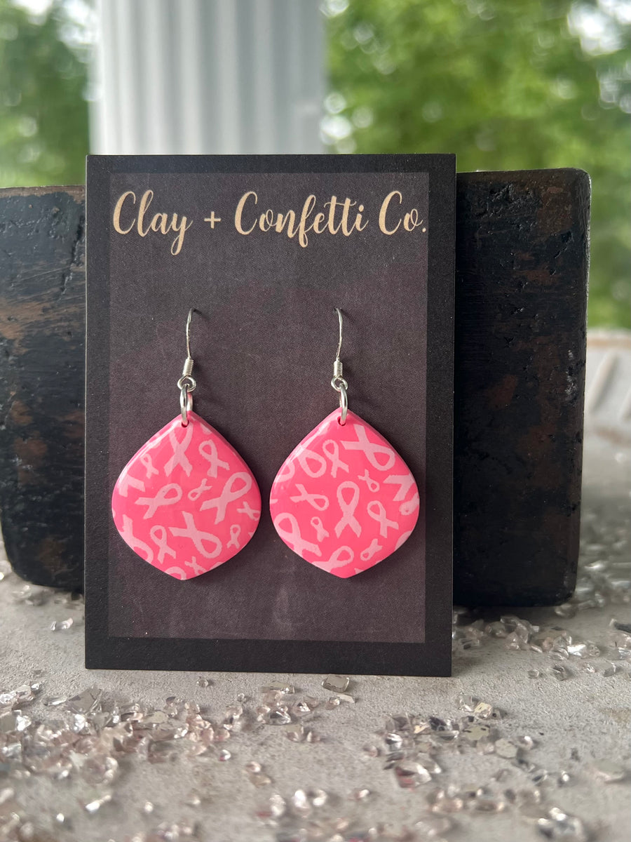Breast cancer bloated tear – Clay+ConfettiCo