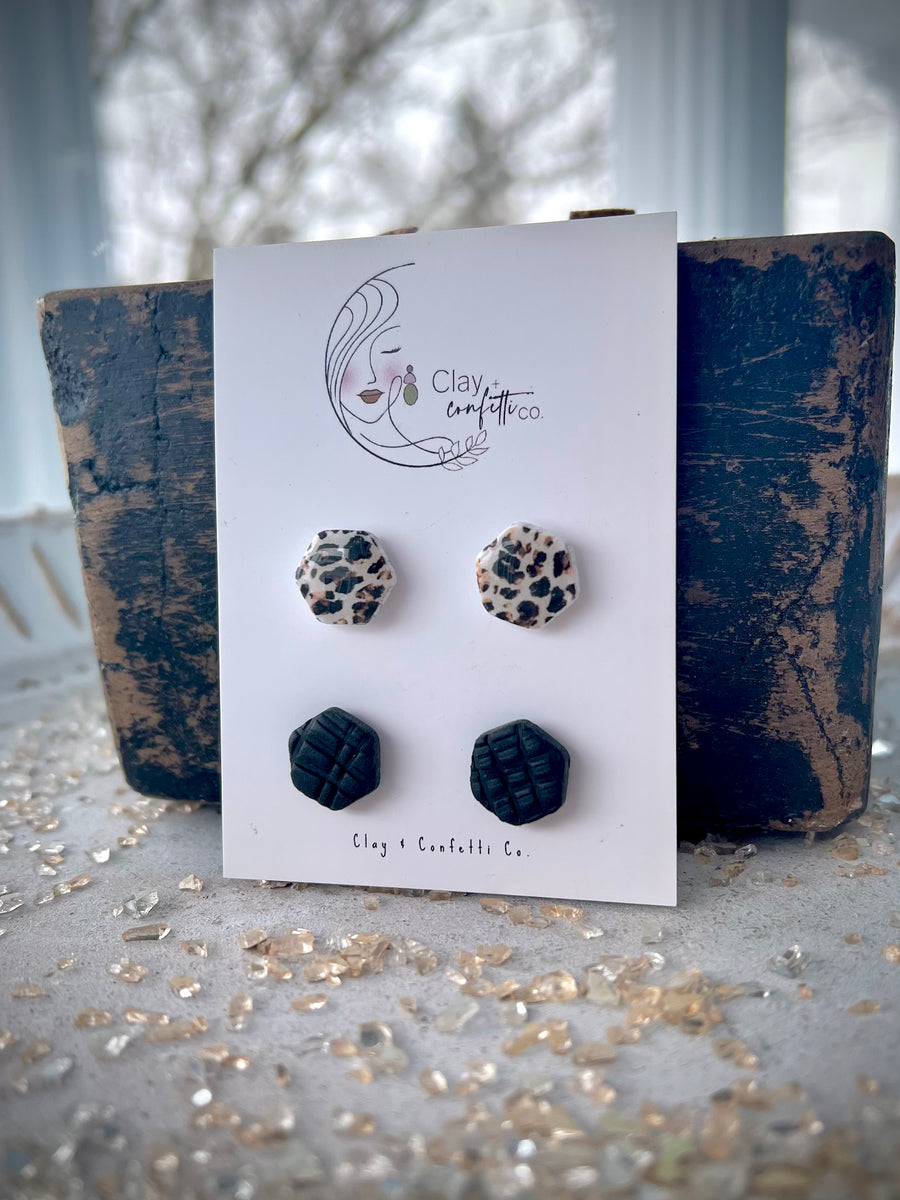 Dark Cheetah Hex Pack – Clay+ConfettiCo