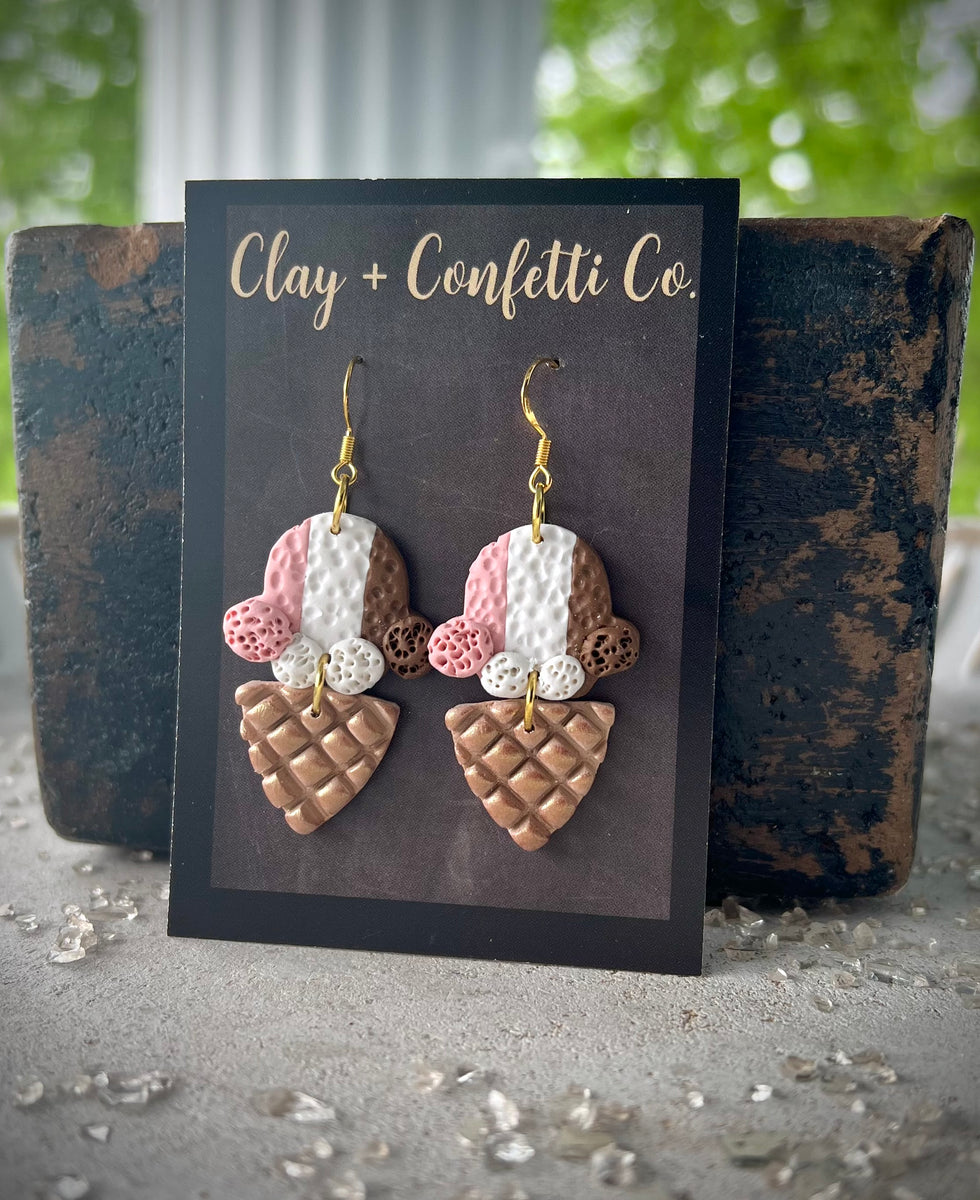 Neapolitan Dangle – Clay+ConfettiCo