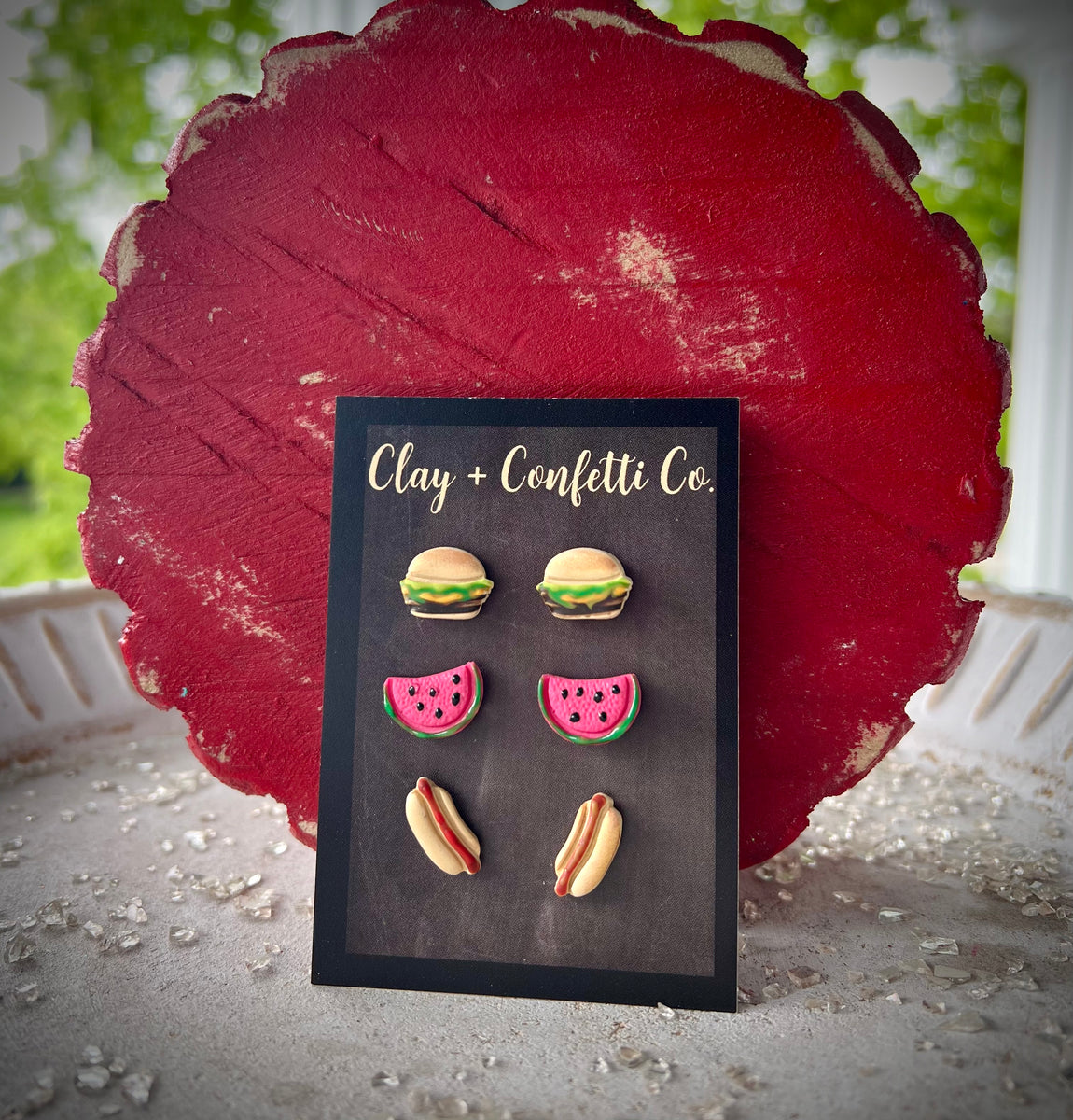 Backyard BBQ stud pack – Clay+ConfettiCo