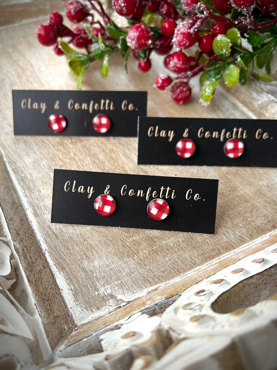 Ruby red plaid – Clay+ConfettiCo