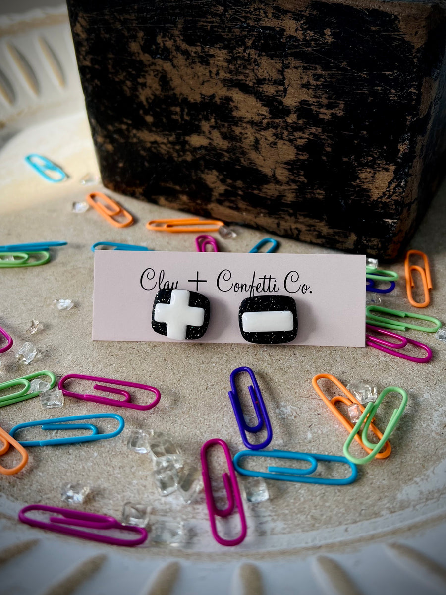 Math studs – Clay+ConfettiCo